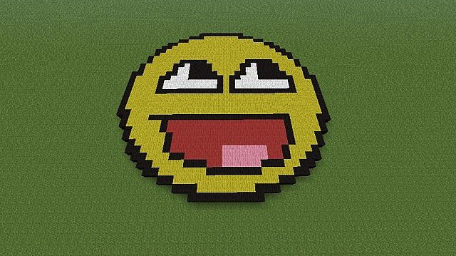 Awsome smiley face Minecraft Map