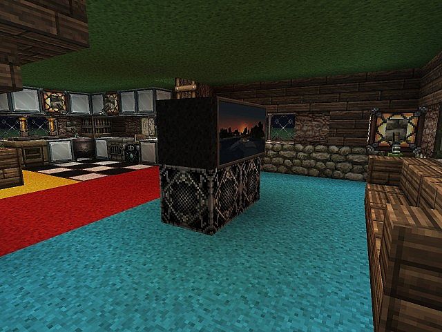 New House Design - Flat World Village Minecraft Map