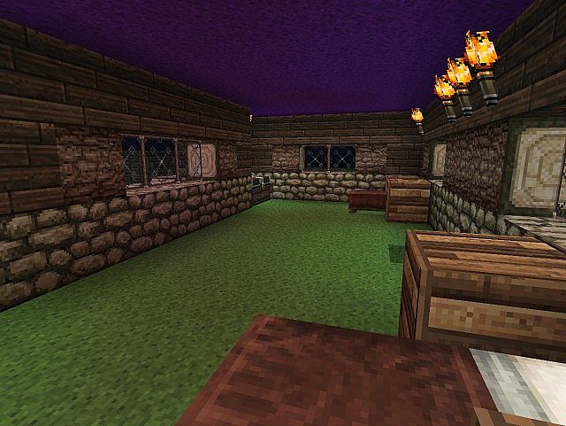 New House Design - Flat World Village Minecraft Map