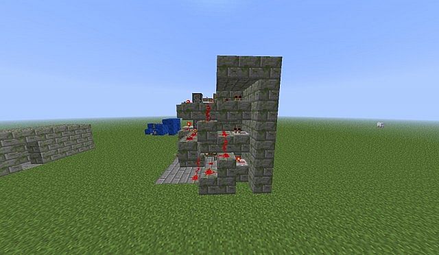 6x1 double horizontal piston extender Minecraft Map