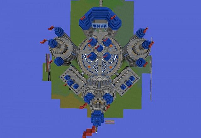 Floating Ice Palace Minecraft Map