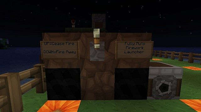 Simple Repeating Firework Launcher Minecraft Map