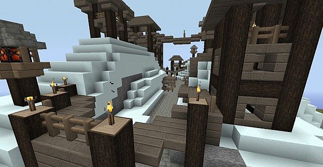 Skyrim Mountain Bandit Camp! Minecraft Map