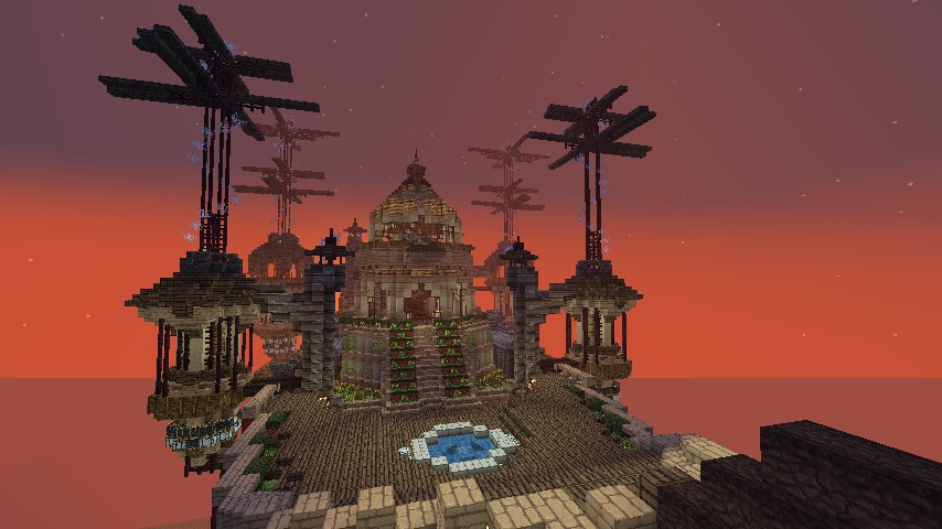 ORIGINAL {STEAM-PUNK} BUILD Flying Theater Boat 'PRIMA VISTA' Minecraft Map