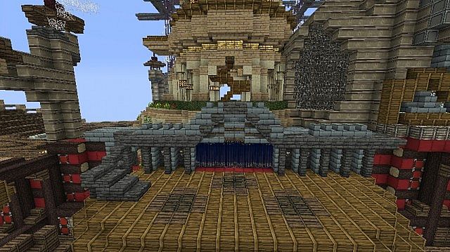 ORIGINAL {STEAM-PUNK} BUILD Flying Theater Boat 'PRIMA VISTA' Minecraft Map