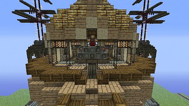 ORIGINAL {STEAM-PUNK} BUILD Flying Theater Boat 'PRIMA VISTA' Minecraft Map