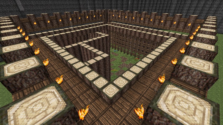 Wooden Barbarian Fort (great for survival) Minecraft Project