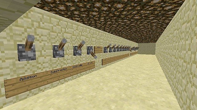 Redstone Calculator - Addition, Subtraction, Division and ...