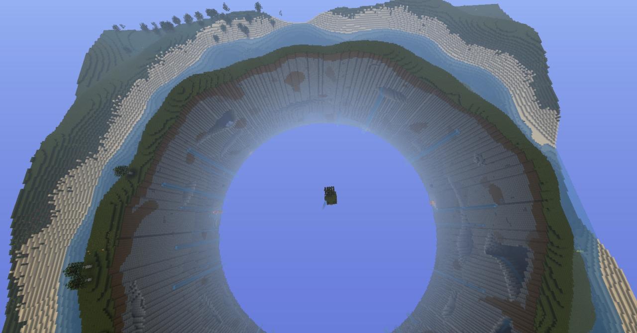 World Hole design. Minecraft Map
