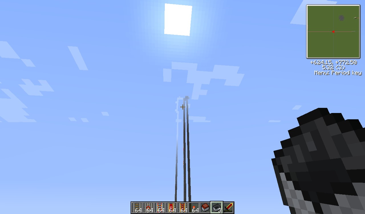 Tekkit classic TNT cannon and roller coaster! 10 diamonds? Minecraft Map