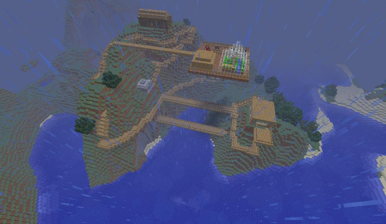 City on a mountain!!!! Minecraft Map
