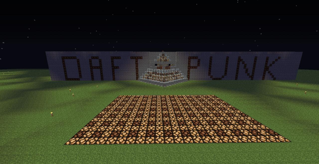 Daft Punk Pyramid/Stage Minecraft Map