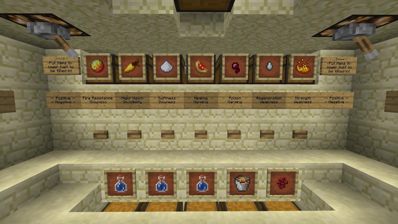 Fully Automated Brewing Stand (v.2.0) [13w01b] Minecraft Map