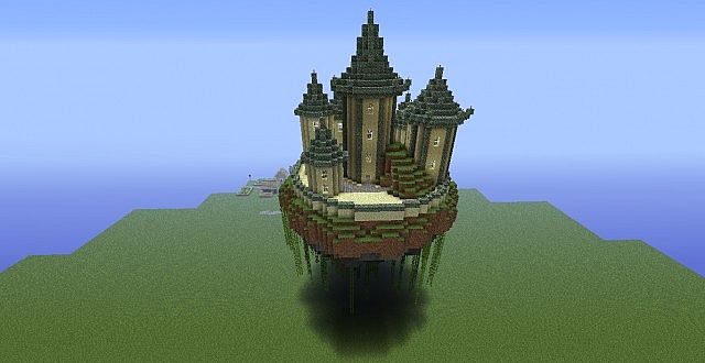Floating-temple (Over 190 views) Minecraft Map