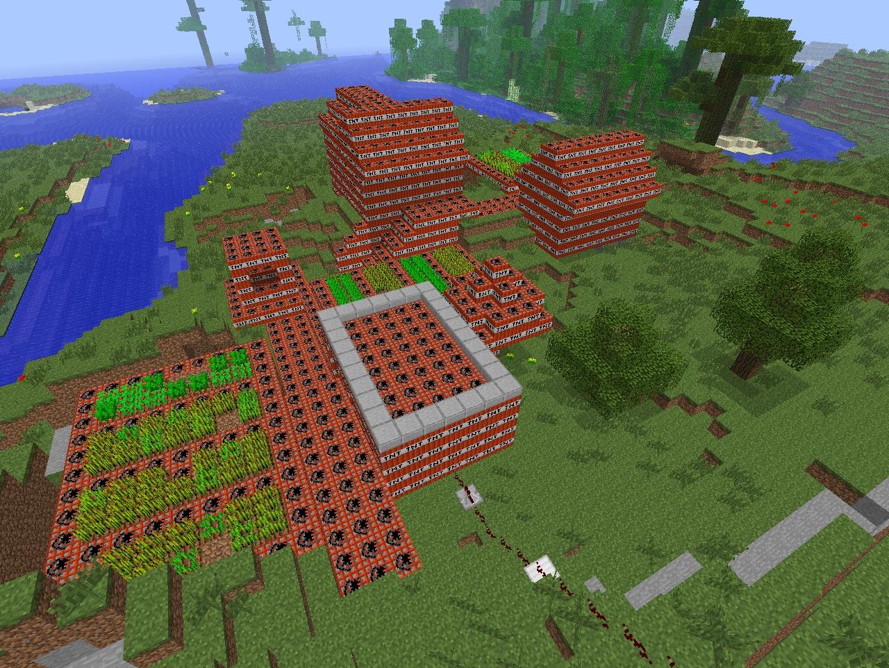 TNT Village Minecraft Map