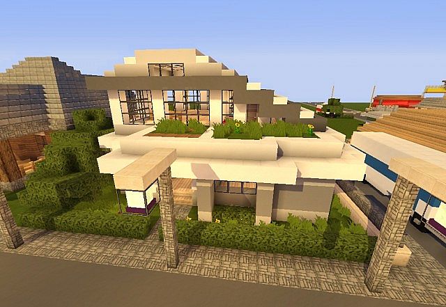"Axulo" Modern House Minecraft Map