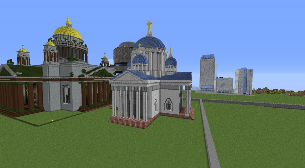 Troitsk's Cathedral St. Petersburg. Minecraft Map