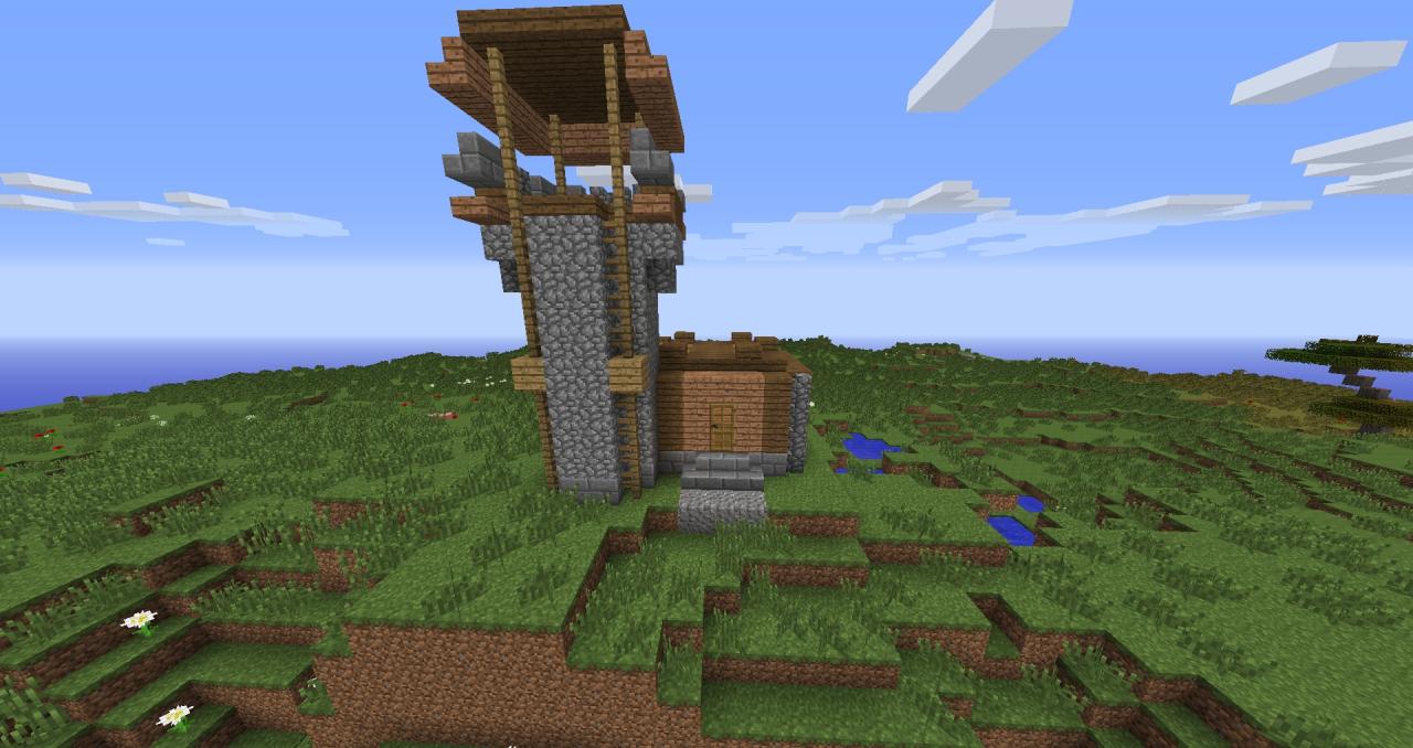 tower with little house Minecraft Map