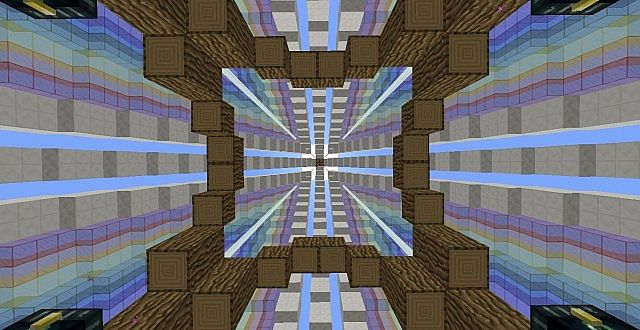 Rainbow Style Survival Spawn Minecraft Map