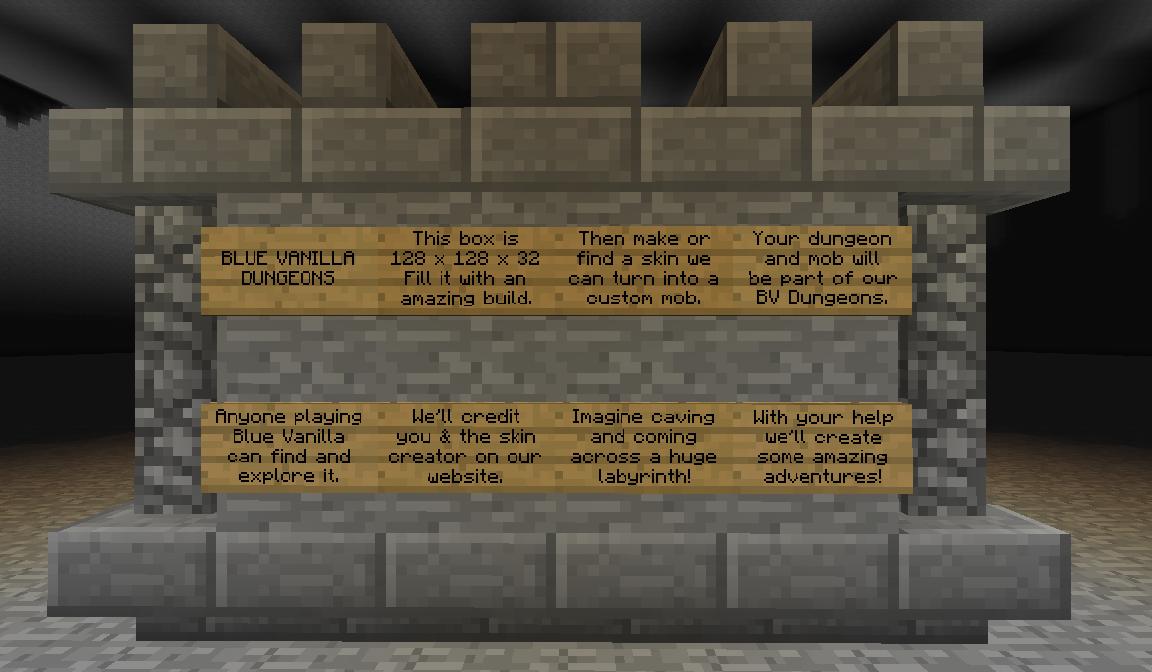 BV Dungeon Box Template Minecraft Map