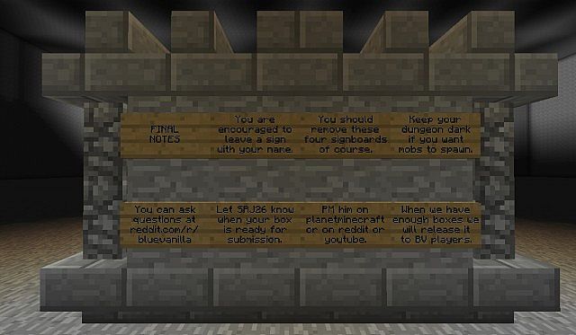 BV Dungeon Box Template Minecraft Map