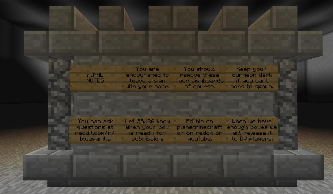 BV Dungeon Box Template Minecraft Map