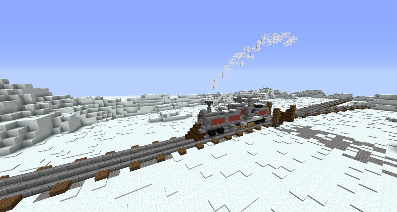 Christmas Steam Train Minecraft Map
