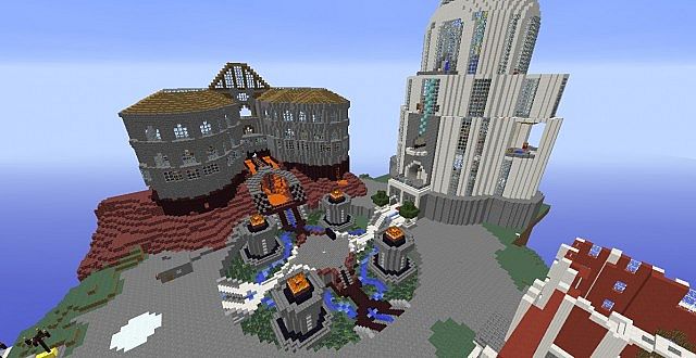 Aircraft Server - Spawn Area Minecraft Map