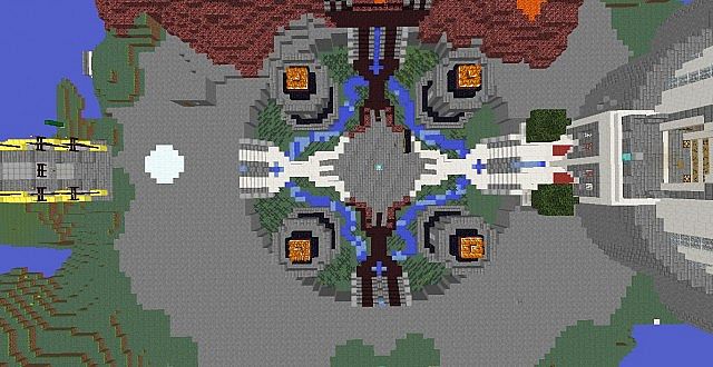 Aircraft Server - Spawn Area Minecraft Map