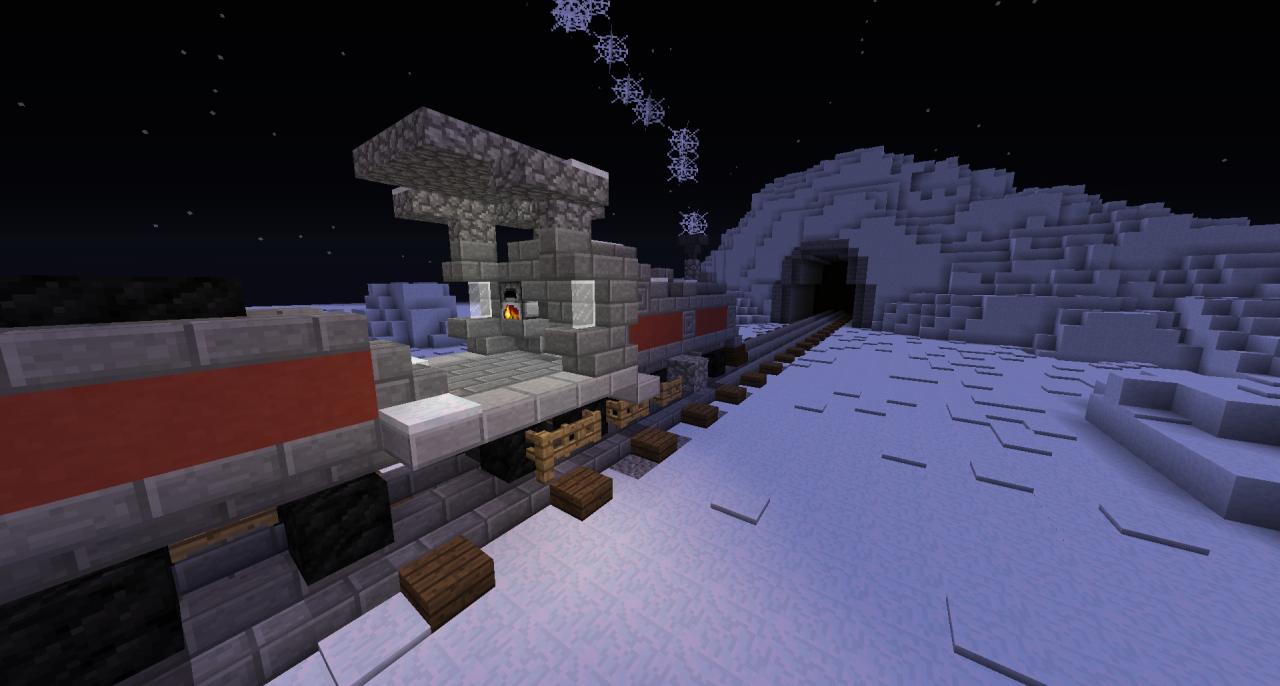 Christmas Steam Train Minecraft Map