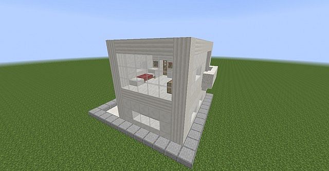 10x10 Modern House Minecraft Map