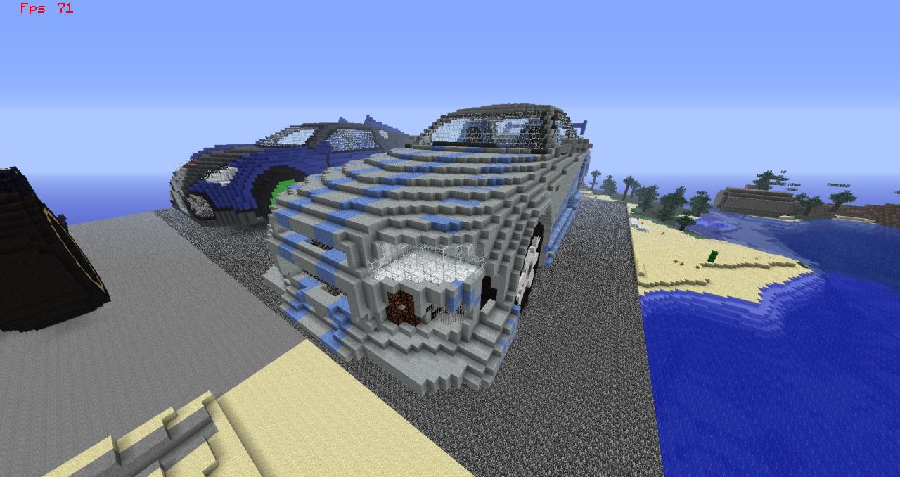 Huge 3D Car Show (15 cars done) Minecraft Map