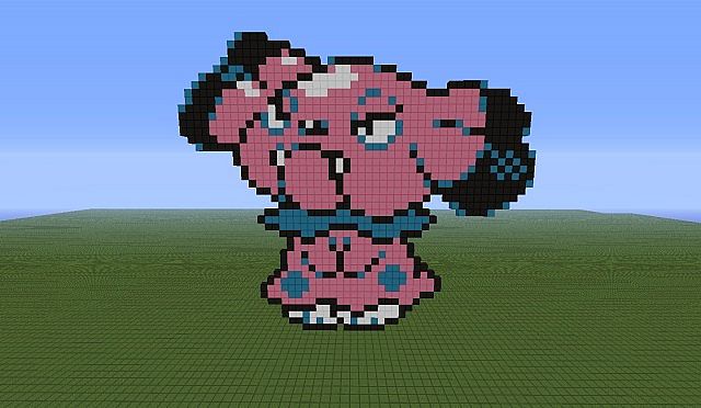 Pokemon Pixel Art (201 - 220) Minecraft Map