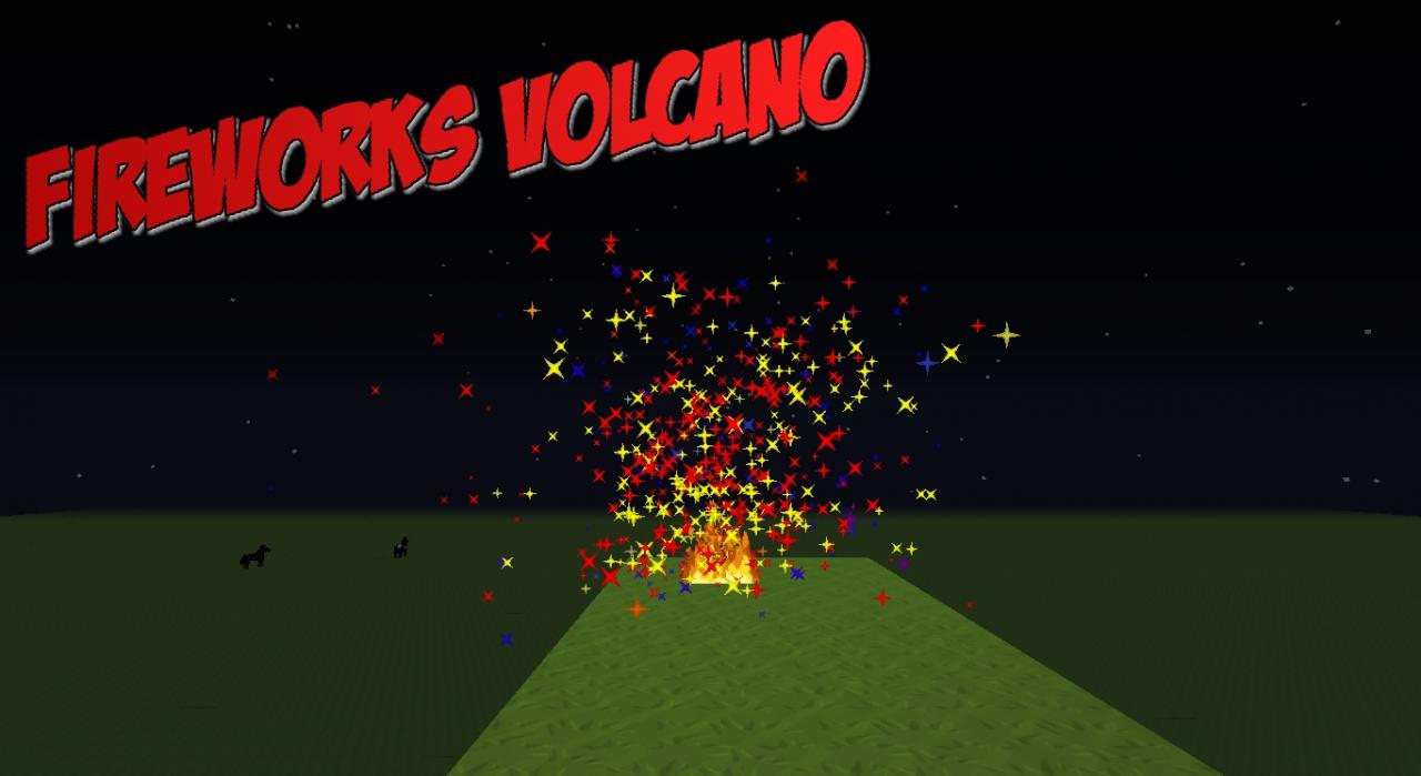 Fireworks Volcano Minecraft Map