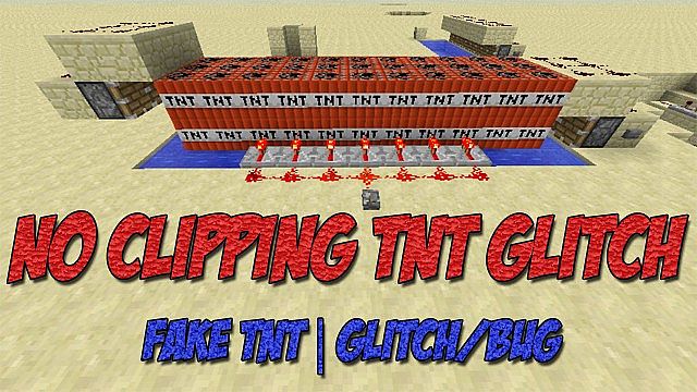 How To No Clip Through TNT | Fake TNT Glitch/Bug | Minecraft Minecraft Map