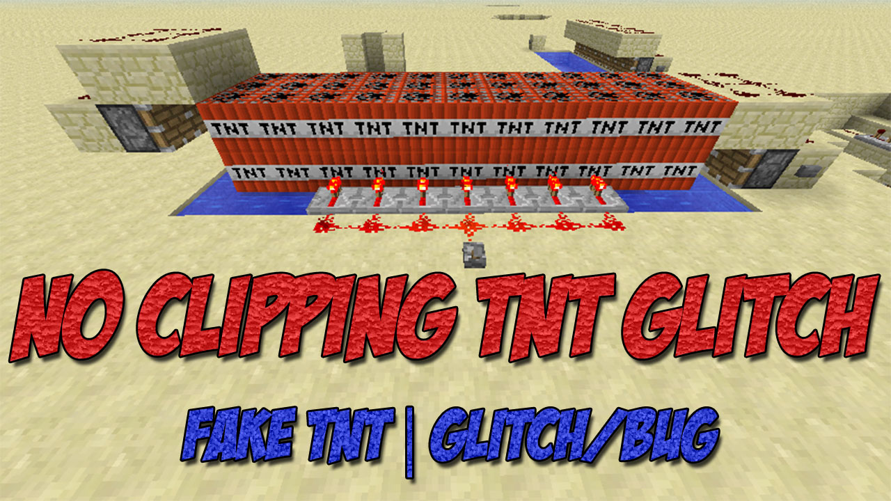 How To No Clip Through TNT | Fake TNT Glitch/Bug | Minecraft Minecraft Map