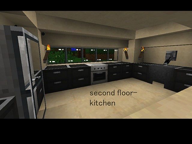 Mahogany Woods- a Modern House Minecraft Map