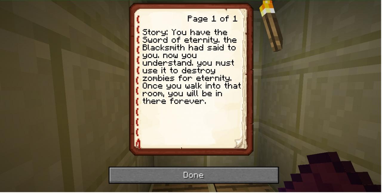 The Sword of Eternity Minecraft Map