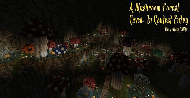 A Mushroom Forest - Caved-In Entry - By Triggerfullify Minecraft Map