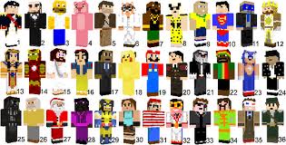 Cartoon Characters Skin Collection Minecraft Blog