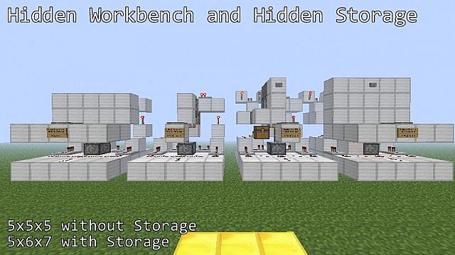Hidden Workbench with Storage! Minecraft Map