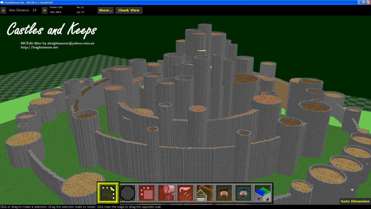 One-Click Castles and Keeps - MCEdit Filter to create an entire castle ...