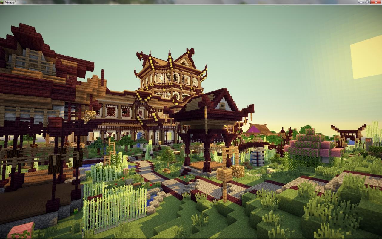 Asian palace Montondemadera Minecraft Map