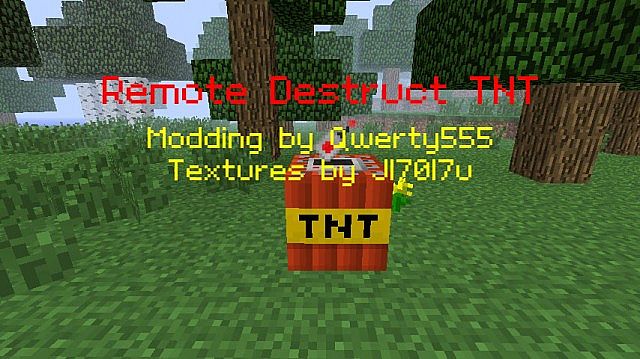 [1.6.4] Remote Destruct TNT Minecraft Mod