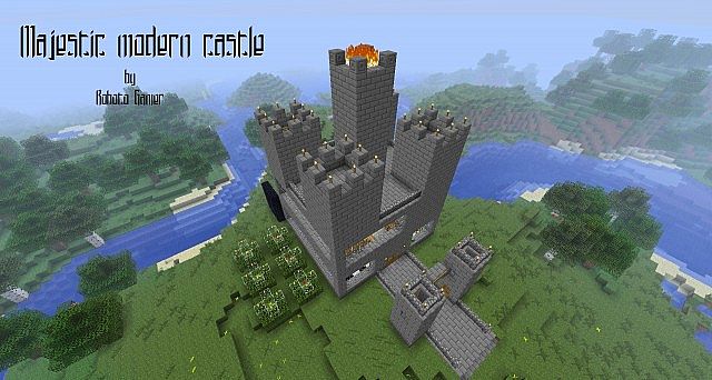 Majestic modern castle Minecraft Project