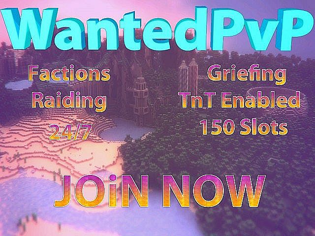 Crafty Factions [PvP] [GREIFING] Minecraft Server