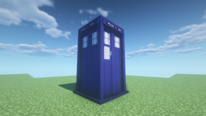 Tardis Model In minecraft Minecraft Texture Pack