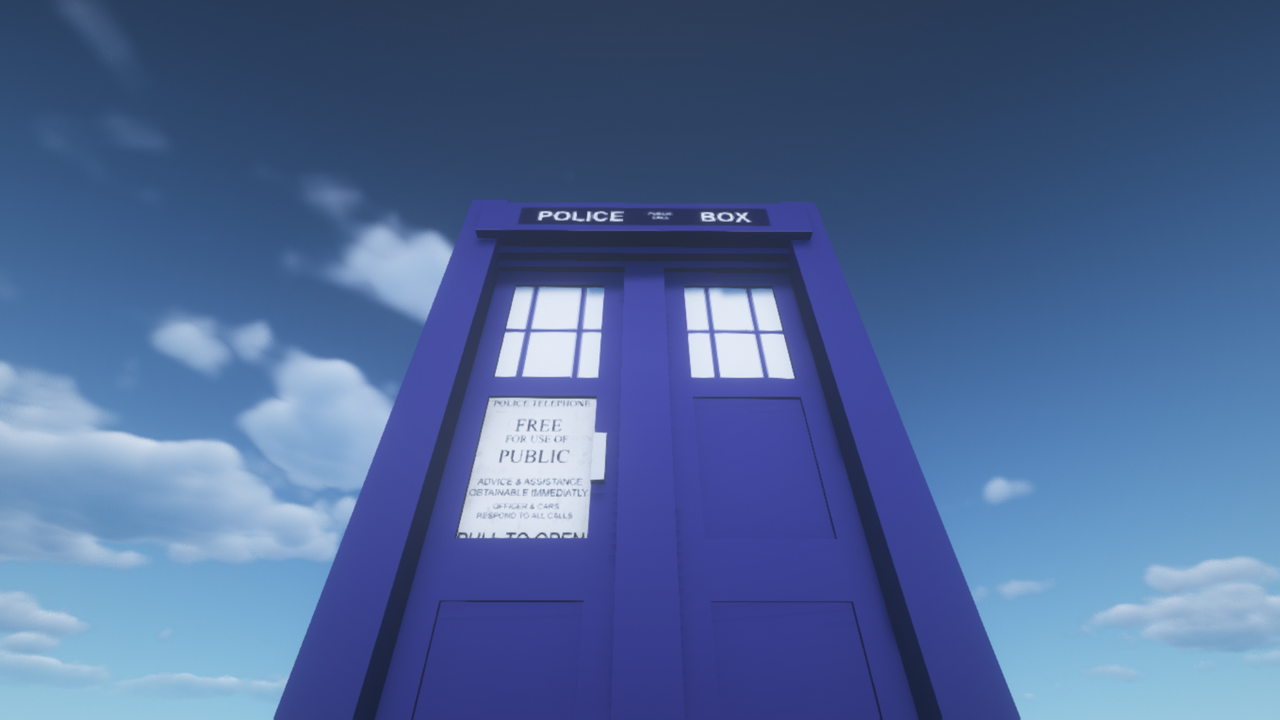 Tardis Model In minecraft Minecraft Texture Pack