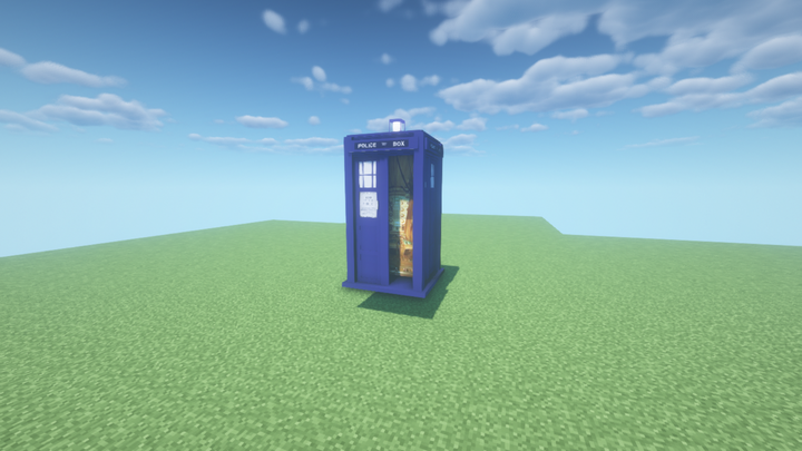 Tardis Model In minecraft Minecraft Texture Pack