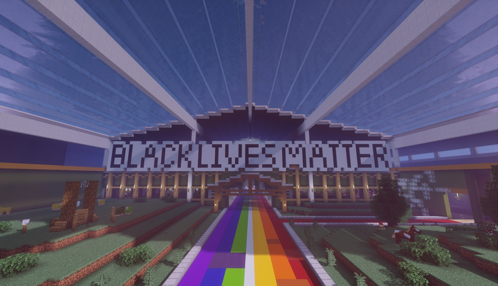 Pride Walkway and BLM Banner Minecraft Map